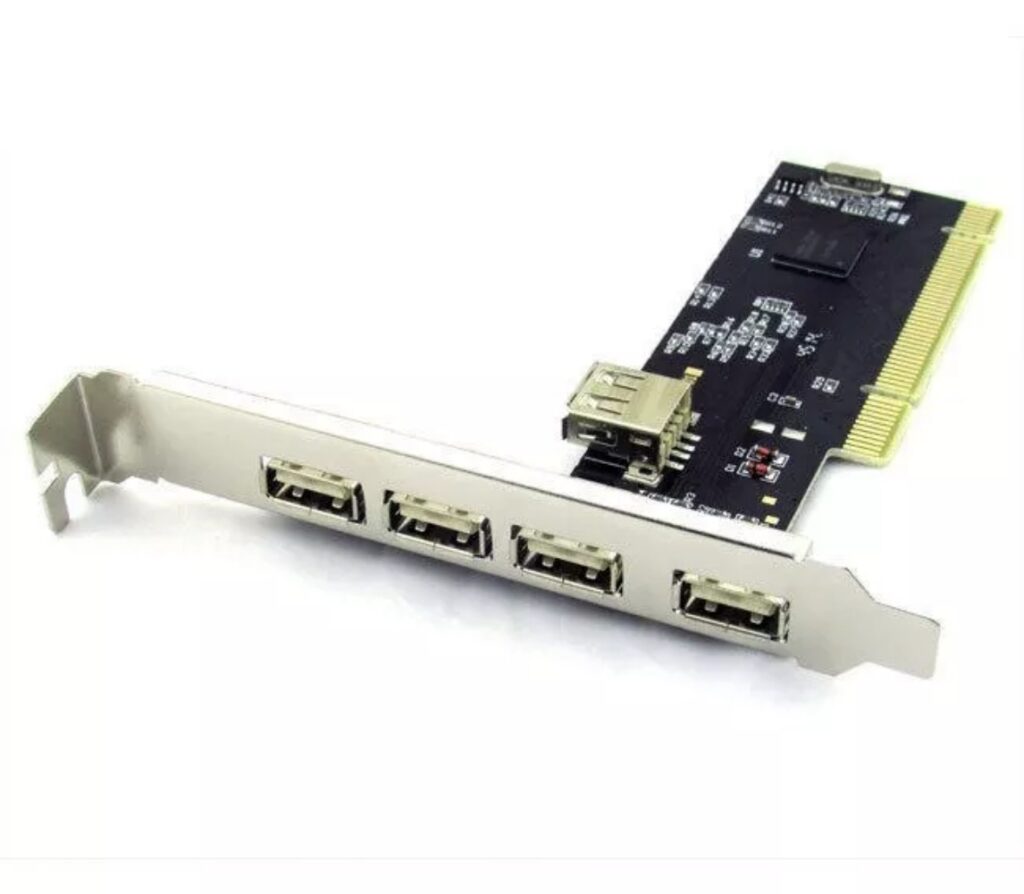 Placa Pci Usb 2.0 Chipset Via 4 Portas Externas + 1 Interna – Connexxus