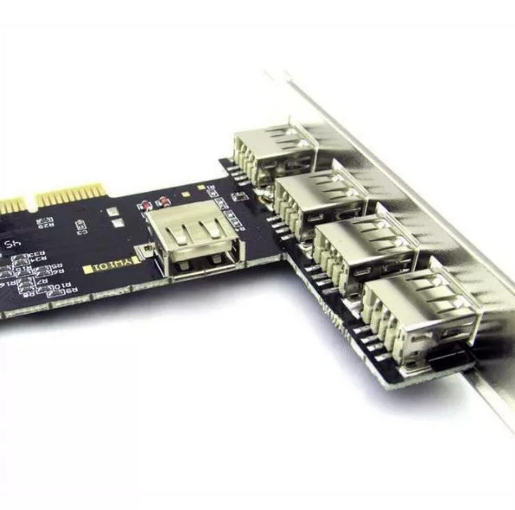 Placa Pci Usb 2.0 Chipset Via 4 Portas Externas + 1 Interna | Connexxus