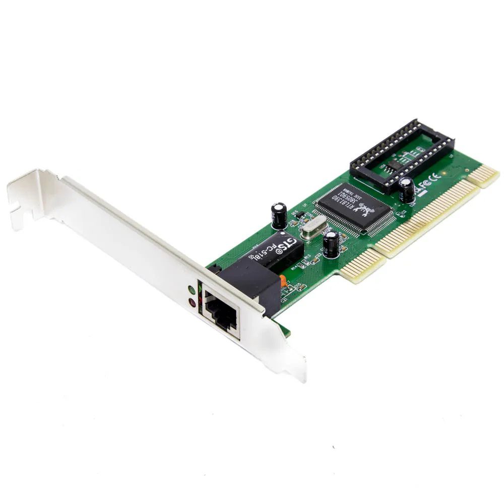 Placa de rede ethernet 10/100MB Slot PCI chipset RTL8139D | Connexxus